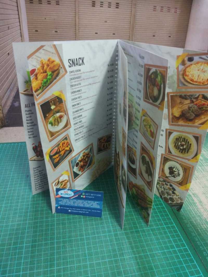 Jual Cetak Buku Menu A4 - Full Print + Laminating - 12 Hal Di Seller ...