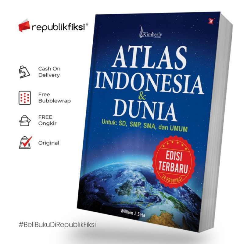 Jual Buku Atlas Indonesia & Dunia Untuk Sd, Smp, Sma Dan Umum - Wahyumedia Di Seller Hachi ...