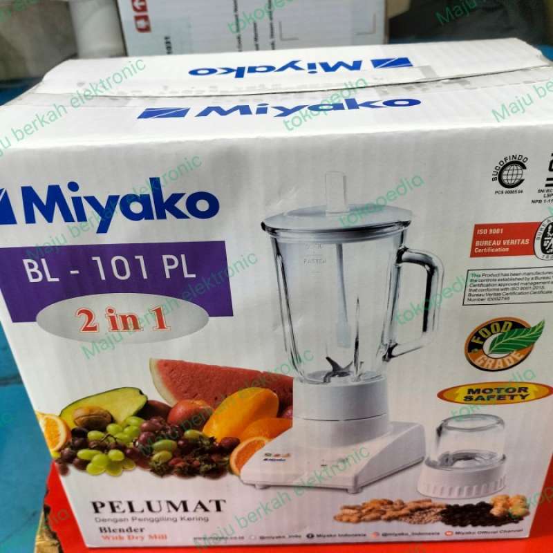 Promo Miyako Blender Gelas Plastik Bl 101 Pl 2in1 ( 1 Liter) Diskon 27% ...