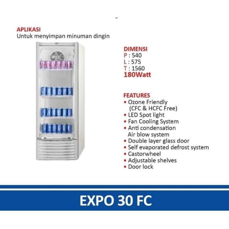 Promo Kulkas Showcase Gea Expo 30fc Pendingin Minuman / Display Cooler ...