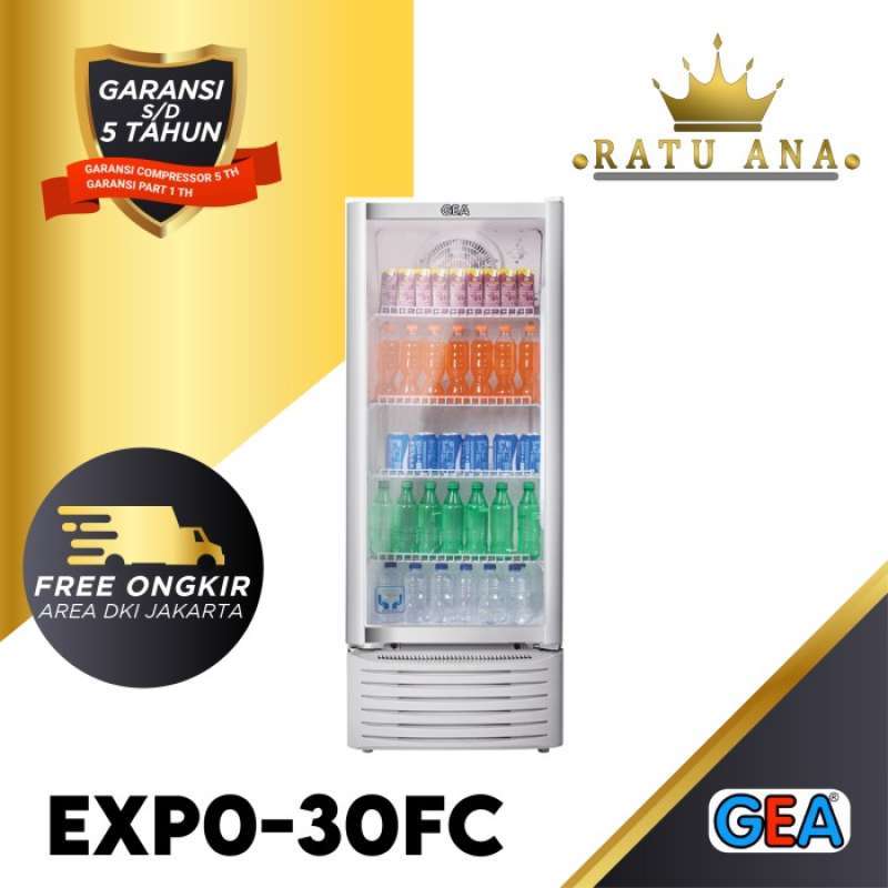 Promo Kulkas Showcase Gea Expo 30fc Pendingin Minuman / Display Cooler ...