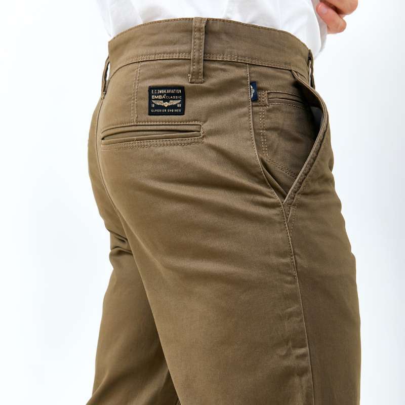 Promo Emba Classic - Celana Panjang Pria Slim Fit Stretch Material Katun - Piecaso One - 36 Abu ...