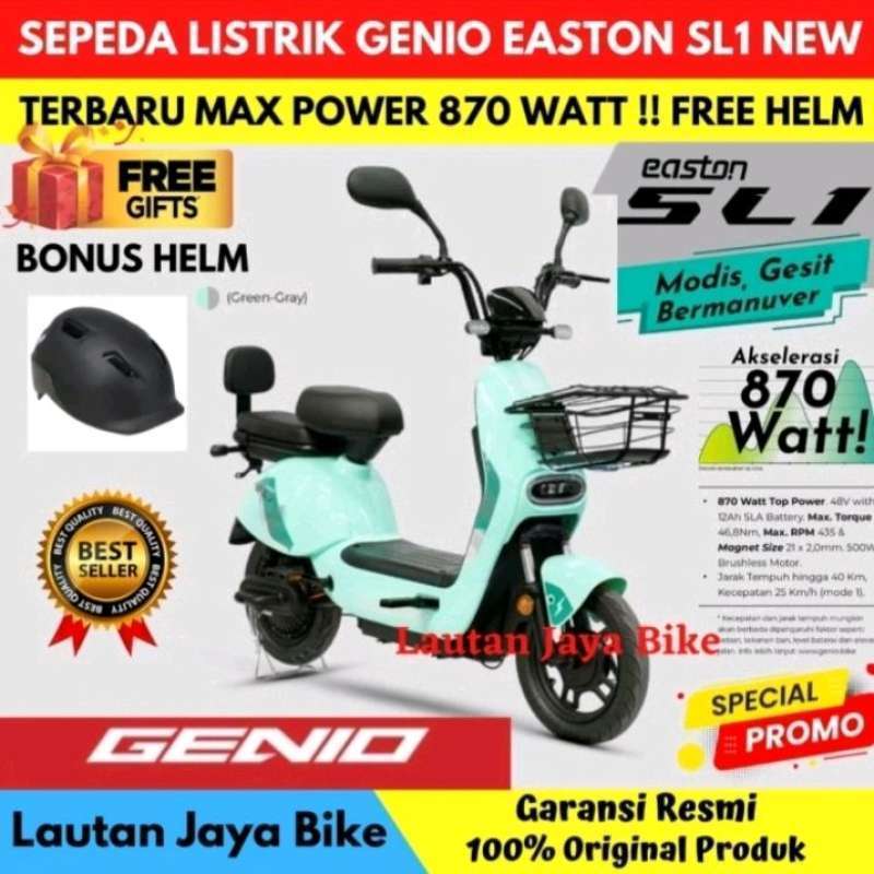 Jual Hadiah Dream On - Sepeda Listrik E-bike Genio Easton Sl1 Terbaru Di Seller Lautan Jaya Bike ...