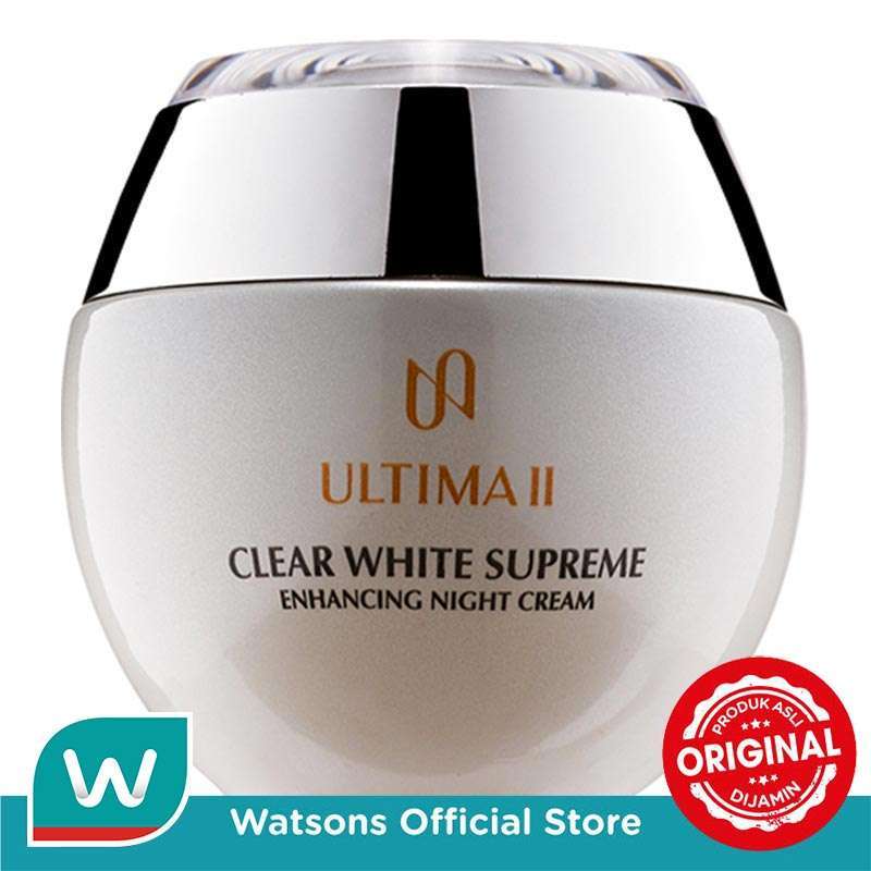 Promo Ultima Ii Clear White Supreme Enhancing Night Cream 50ml Diskon ...