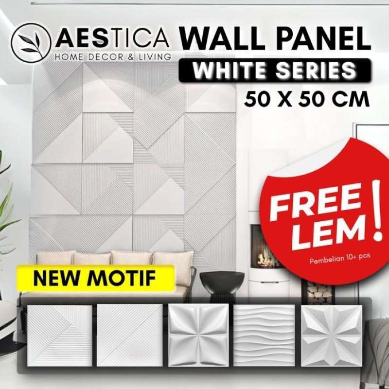 Promo 100% Produk Ori Ready Stok 3d Pvc Wall Panel Dinding 50x50cm ...
