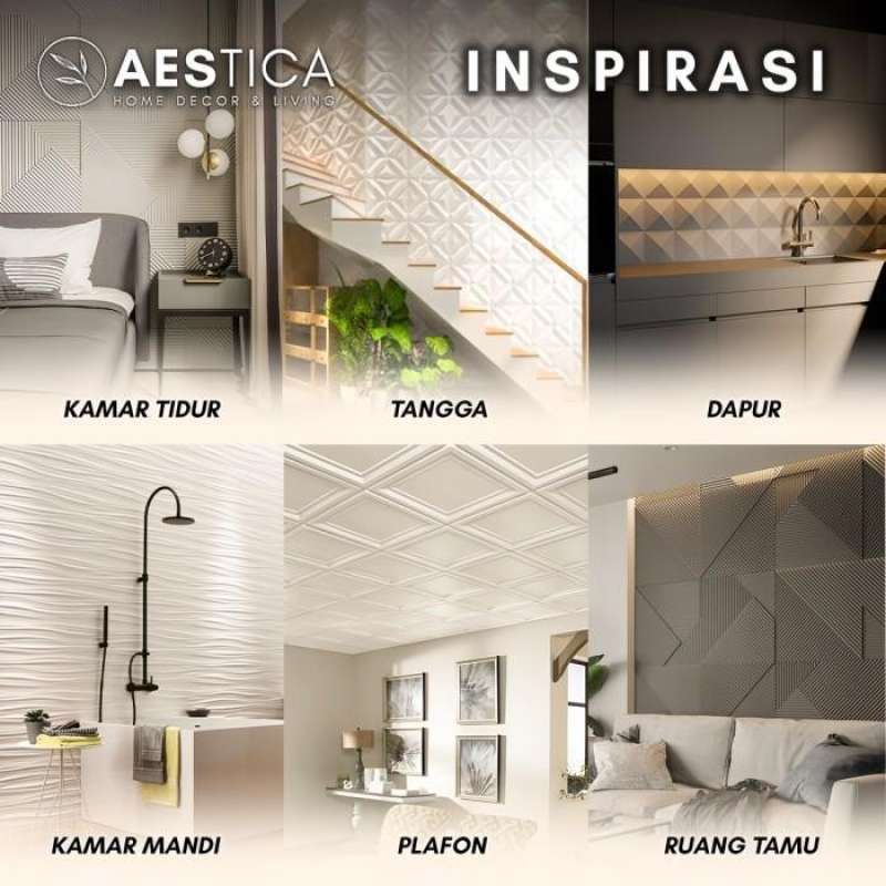 Promo 100% Produk Ori Ready Stok 3d Pvc Wall Panel Dinding 50x50cm ...