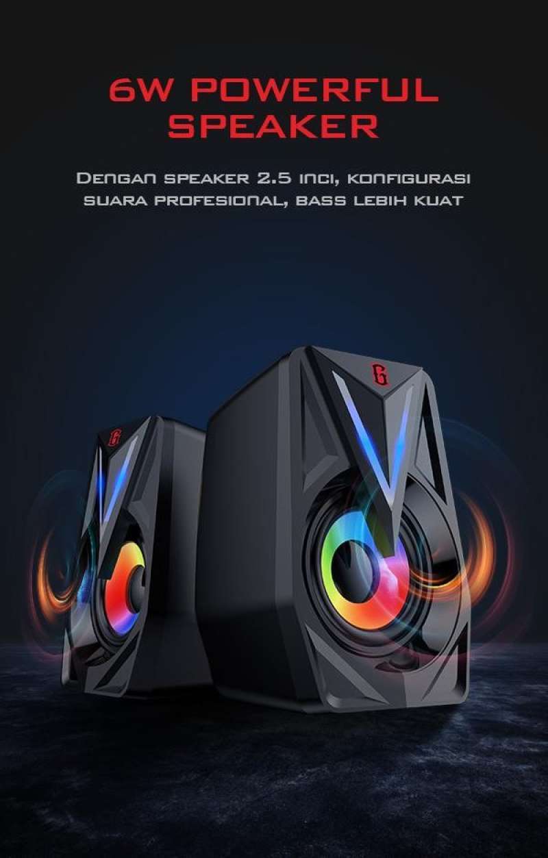 Jual Gamen Gs1 Speaker Gaming Rgb Light Effect - Garansi Resmi 1 Tahun Di Seller Ayato ...