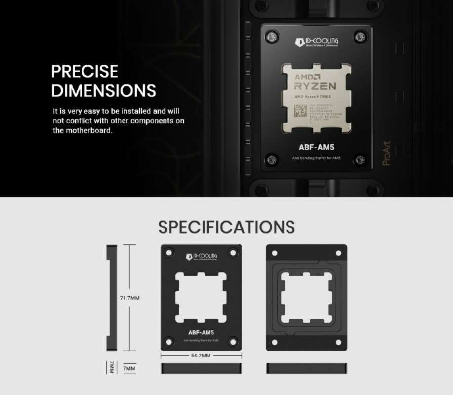 Jual Id-cooling Abf-am5 Cpu Anti Bending Frame Am5 Amd Di Seller ...