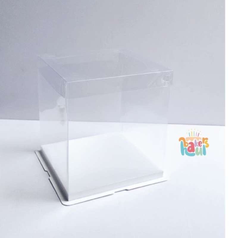 Jual Korean Transparent Tall Cake Box / Kotak Mika Kue Tinggi ...