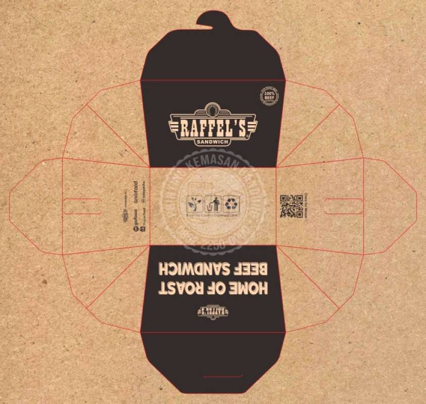 Jual Custom Food Pail Pesanan Raffel's Sandwich 6000pcs Di Seller Shin ...