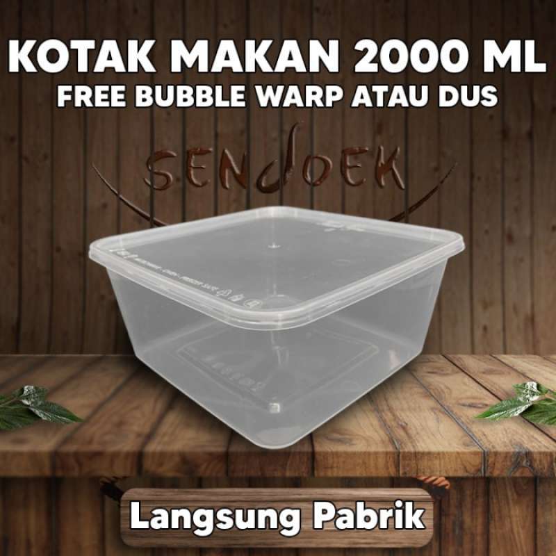 Jual Thinwall Kotak 2000ml/ Kotak Plastik/ Kotak Makan/ Food Container ... Jual Thinwall Kotak 2000ml/ Kotak Plastik/ Kotak Makan/ Food Container ...