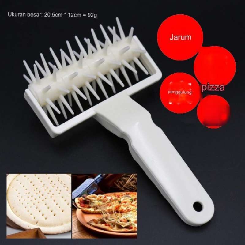 Jual Alat Rolling Pin Adonan Penggiling Pizza Bakery Pastry Roll Gerigi ...