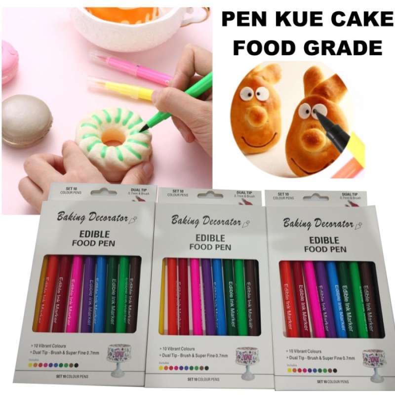 Jual Pena Spidol Makanan Food Grade Edible Pen Aman Menggambar Kue 2 ...