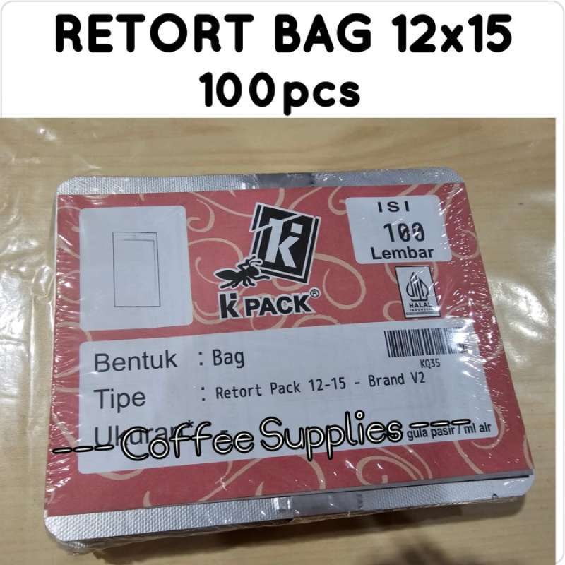 Jual Kpack Retort Bag Pack 100pcs Kantong Presto Kemasan Alu Retot ...