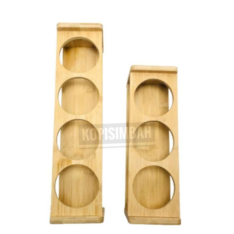 Jual Stand Rak Botol Kayu Multifungsi Tempat Syrup Saos Minyak Wooden ...