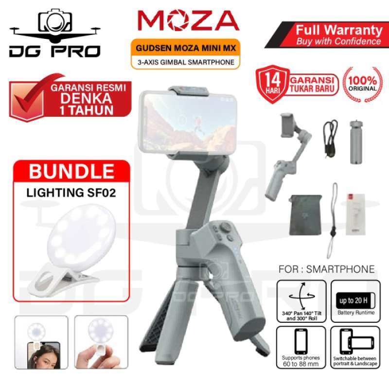 Jual Moza Mini Mx Axis Folding Stabilizer Handheld Gimbal Smartphone Hp Di Seller Indah