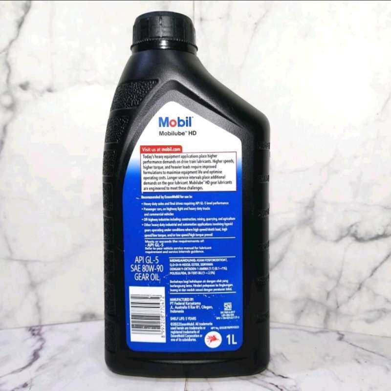 Jual Mobil Mobilube Hd 80w-90 1 Liter (multipurpose Gear Oil/ Oli ...
