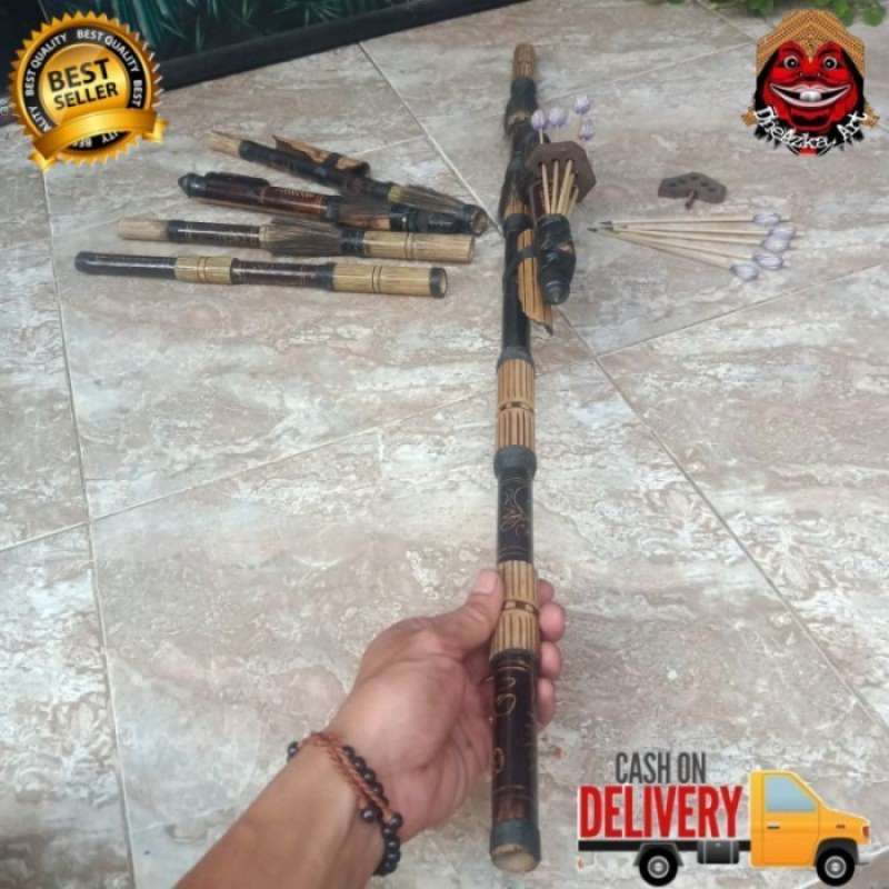 Jual Jaminan Asli Sumpit Sumpitan Bambu Motif Senjata Tradisional Kode ...