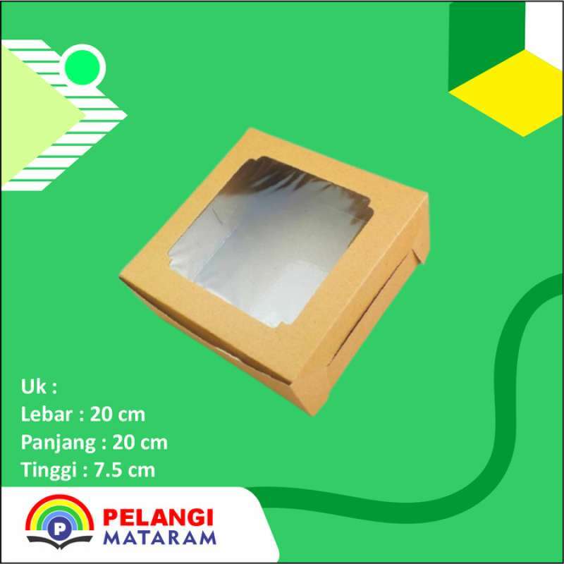 Jual Box Catering Model Persegi Window Paper Box Nasi Kotak Di Seller ...