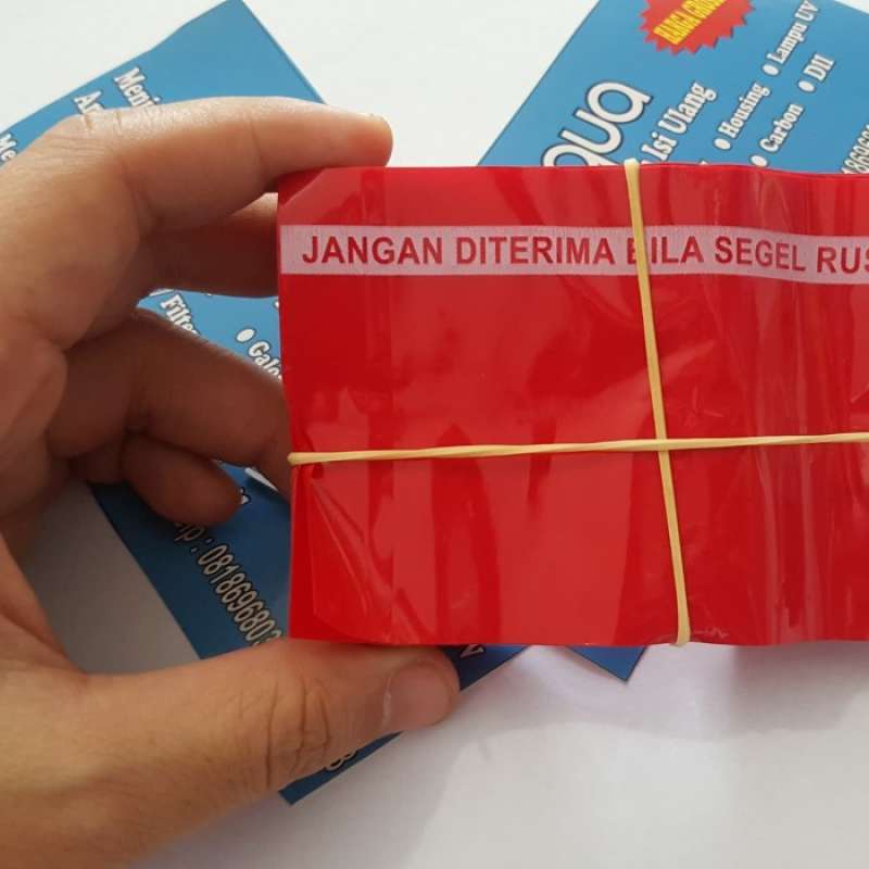 Jual Segel Plastik Tutup Galon Warna Merah Polos Isi 1000 Lembar Di ...