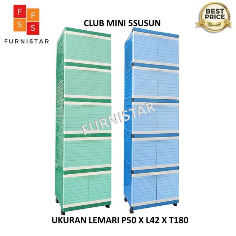 Promo Lemari Plastik Club Mini 5susun / Club Plastic Furniture Lemari ...
