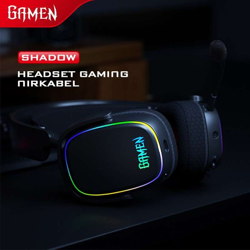 Jual Gamen Shadow Wireless Gaming Headset Bluetooth 5.1 Low Latency Di ...