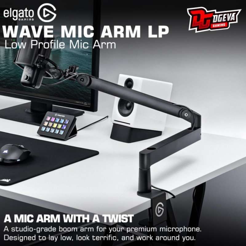 Promo Elgato Wave Mic Arm Lp Low Profile Boom Arm Stand Diskon 50% Di ...