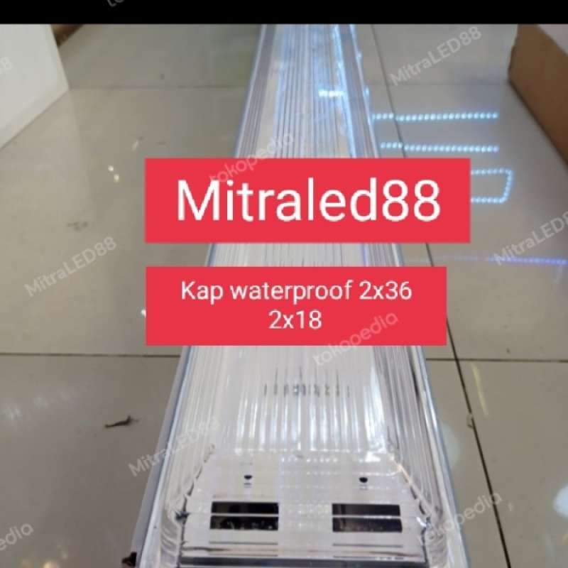 Promo Kap Lampu Tl Waterproof Neon Led 2x36 2x16w Housing Tl Outdoor ...
