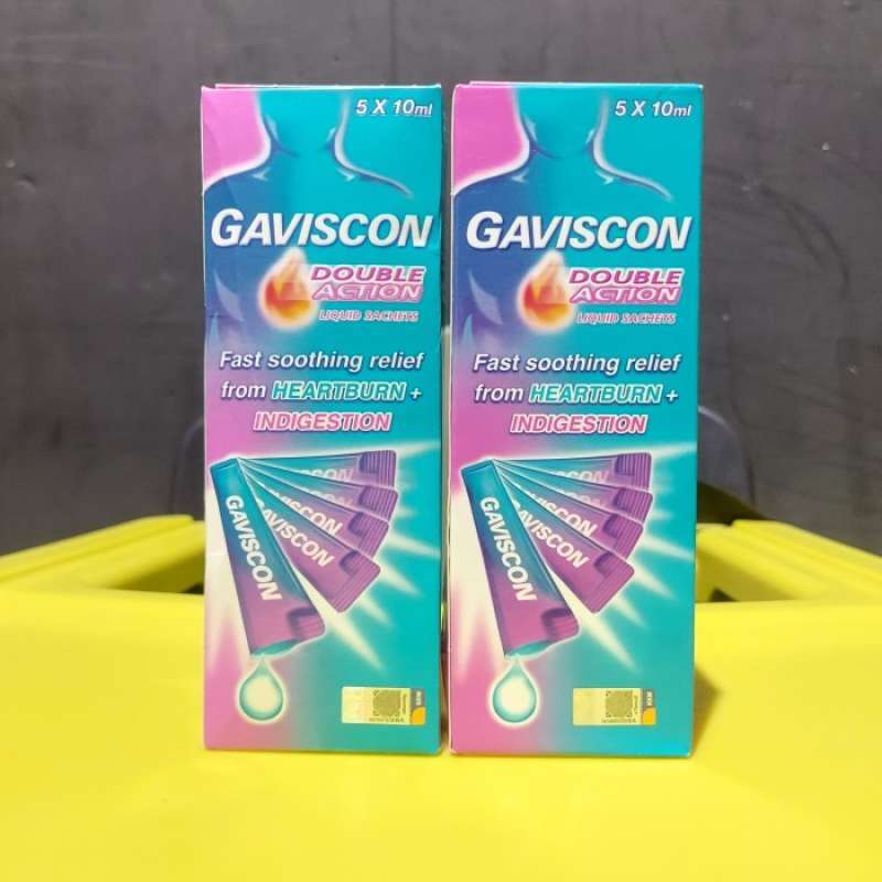 Promo Gaviscon Double Action Liquid 150ml/sachet 5x10ml/advance Liquid ...