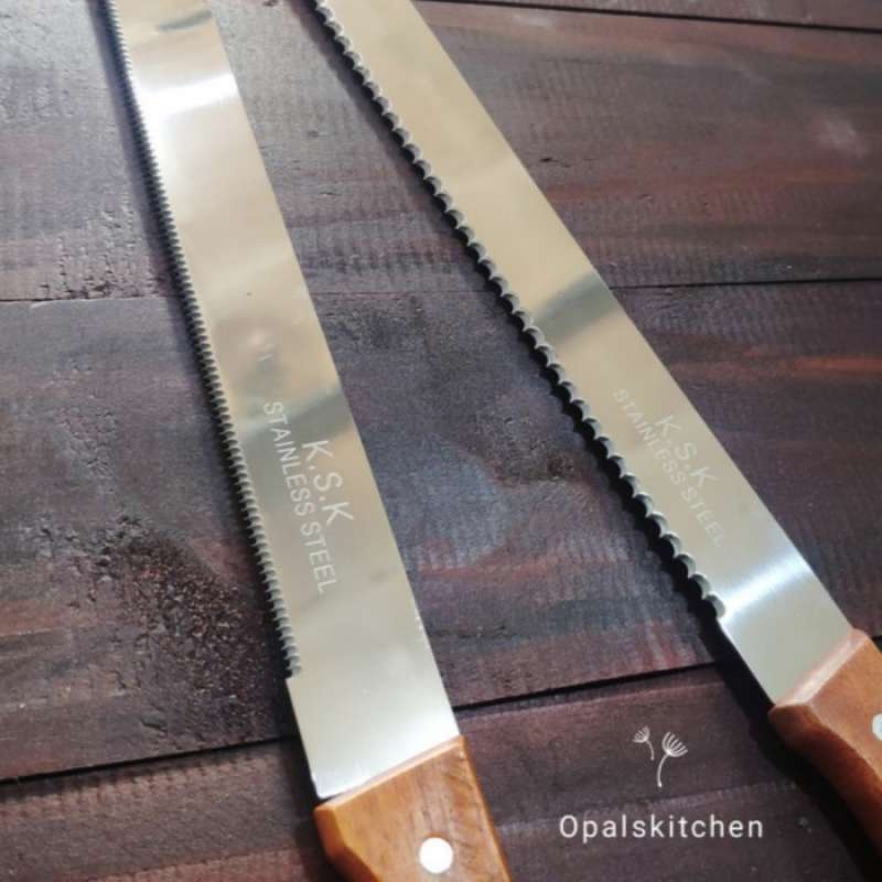 Jual 12 Inch Pisau Roti Cake Stainless Steel Panjang Wedding Knife Di ...
