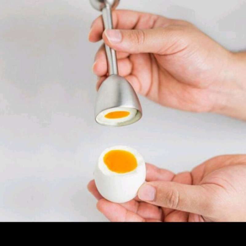 Jual Promo Alat Pembuka Cangkang Telur Mentah Rebus Stainless Dekorasi ...