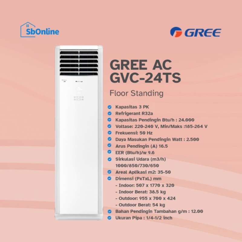 Jual Gree Ac Floor Standing Gvc-24ts Di Seller Shin Store - Cengkareng ... Jual Gree Ac Floor Standing Gvc-24ts Di Seller Shin Store - Cengkareng ...