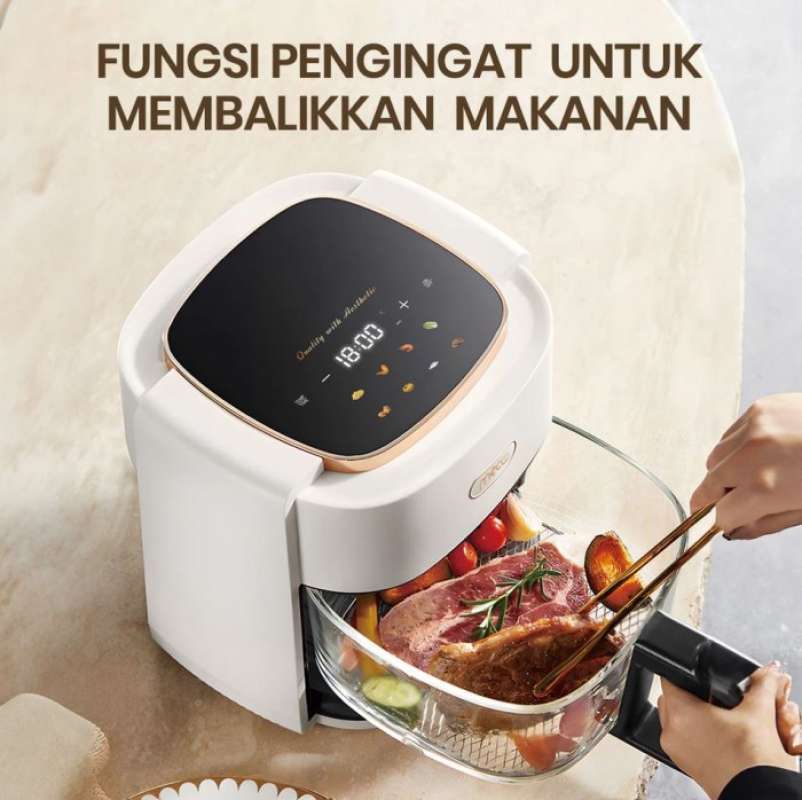 Jual Mecoo Transparan Digital Air Fryer Air-fryer Airfryer Kapasitas 5l 5-l - Pink Di Seller ...
