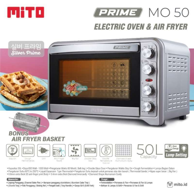 Jual Mito Electric Oven + Air Fryer Mo50 Prime 50l Kka Di Seller Shin ...