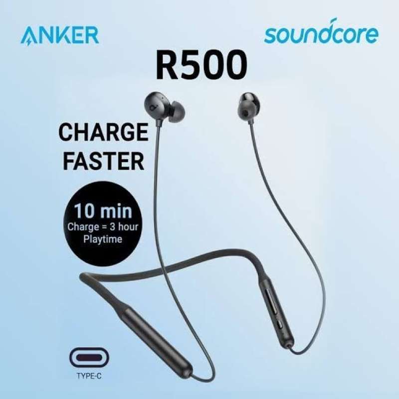 Jual Earphone Anker Soundcore R500 Headset Bluetooth Wireless Original ...