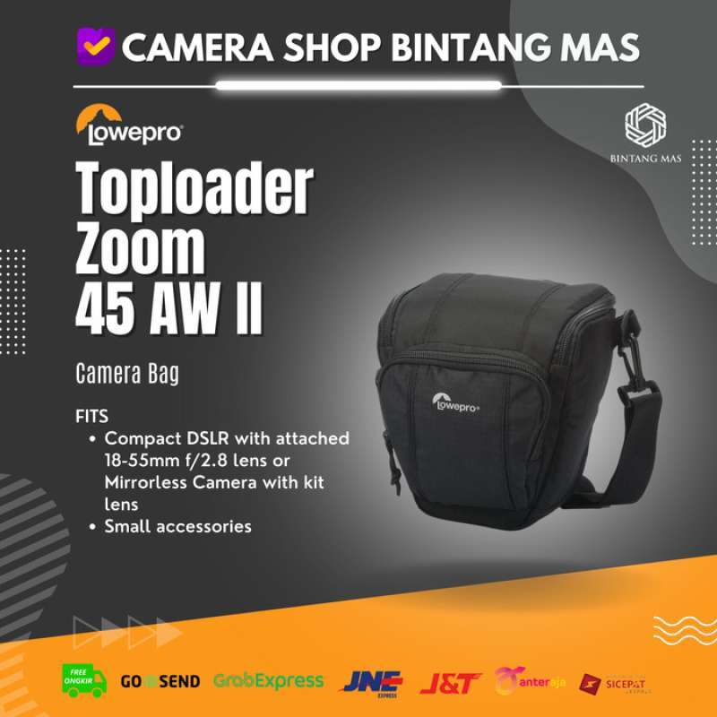 Promo Lowepro Toploader Zoom 45 Aw Ii Diskon 23% Di Seller Indah ...