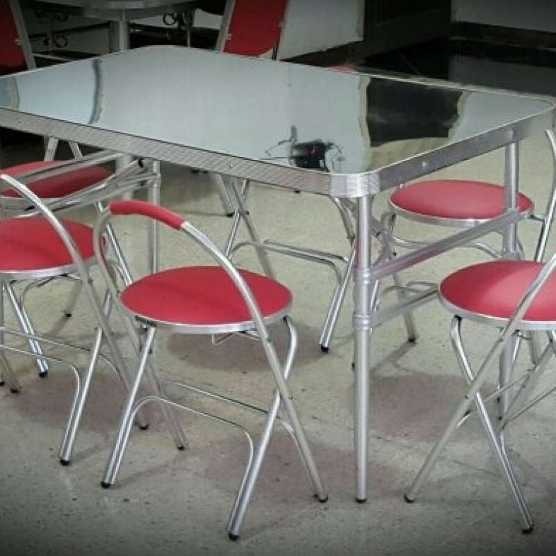 Jual Meja Lipat Aluminium Meja Stainless Kaki Lipat Meja Cafe Kursi ...
