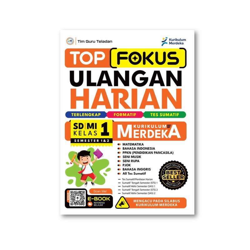 Jual Kelas 1 Top Fokus Ulangan Harian Untuk Sd Semester 1 & 2 (kumer) + E-book - Tim Guru ...