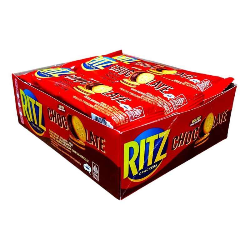 Jual Legendaris Ritz Crackers Sandwich Chocolate 27 Gr Ritz Coklat ...