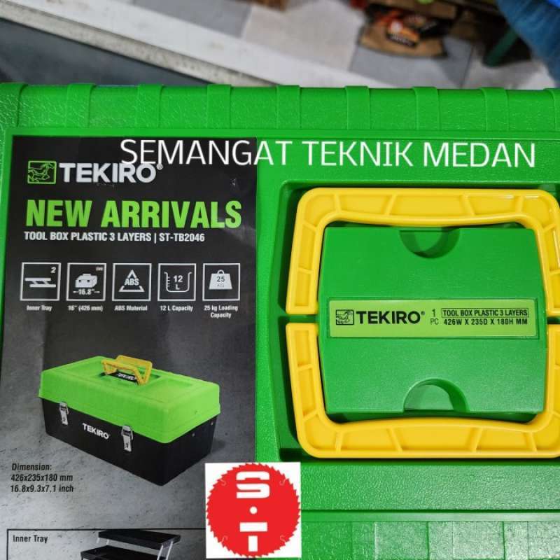 Jual Tb2046 Tool Box Toolbox Kotak Perkakas Plastik Pvc 3 Susun Tekiro ...