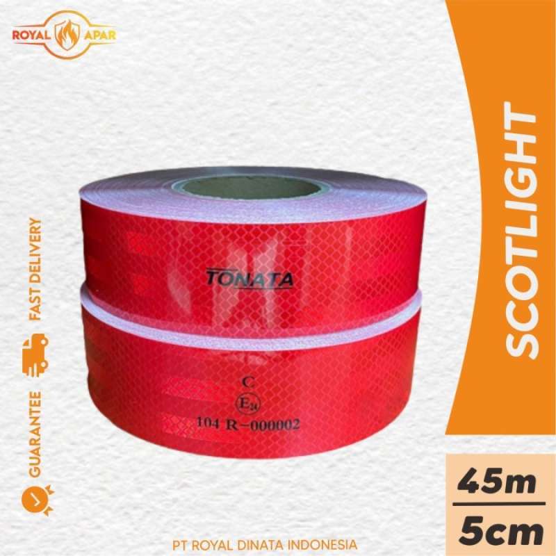 Promo Sticker Pemantul Cahaya / Scotlight Tonata / Merah 45 Meter ...