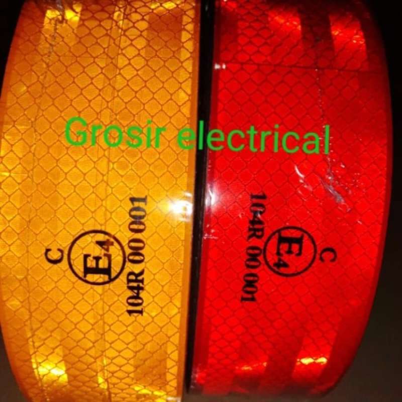 Promo Sticker Stiker Rambu Nyala Pemantul Cahaya Reflektor Uji Kir E4 ...