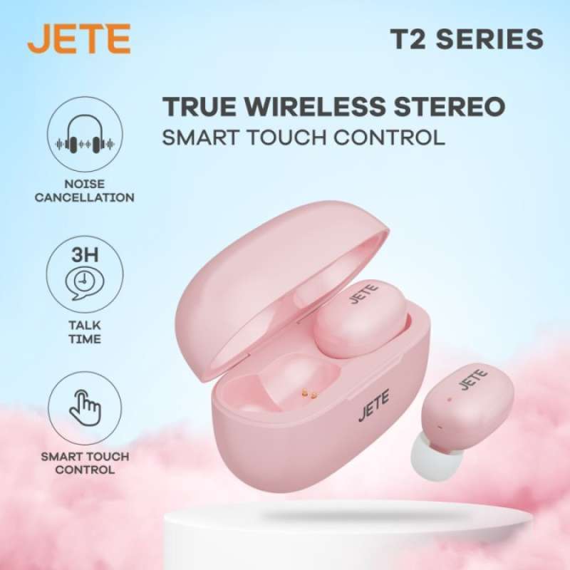 Promo Jete T2 Tws I Headset Bluetooth 5.1 - Garansi Resmi 2th - Pink ...