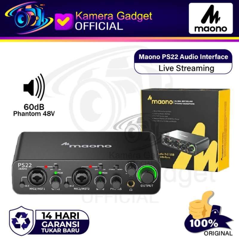 Jual Maono Ps22 Audio Interface - Live Streaming Gaming Soundcard ...