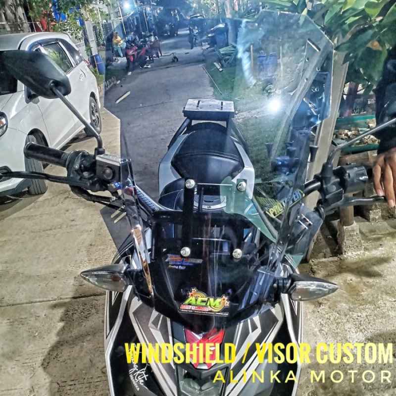 Promo Paketan Windshield Visor Custom Visor Motor + Breket Yamaha Xabre ...