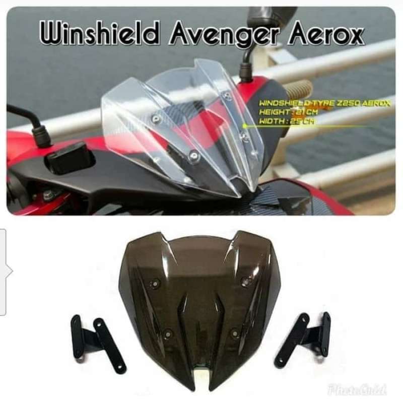 Promo New Windshield / Visor / Winsil Yamaha Aerox 155 Mt15 Z250 Nemo ...