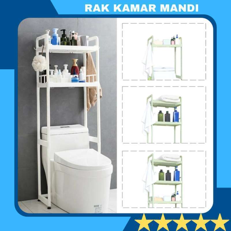 Promo 100% Produk Ori Rak Closet Kamar Mandi Rak Toilet Plastik Rak ...