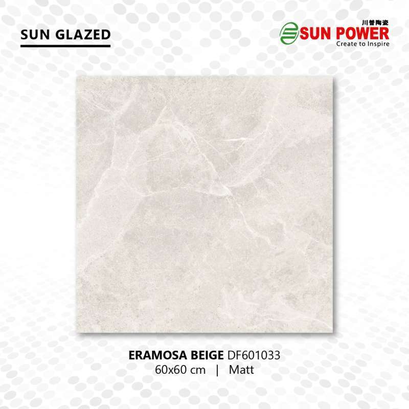 Jual Keramik Lantai Body Putih Matt - Eramosa Series 60x60 Cm | Sun ...