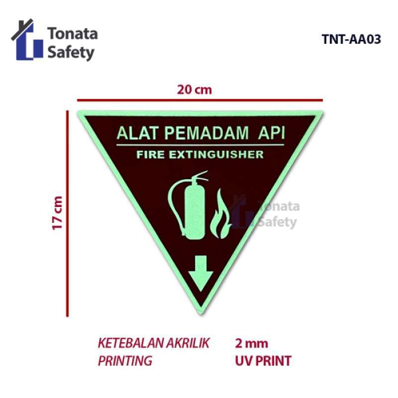 Promo Segitiga Apar Glow In The Dark / Rambu Akrilik Alat Pemadam Api ...
