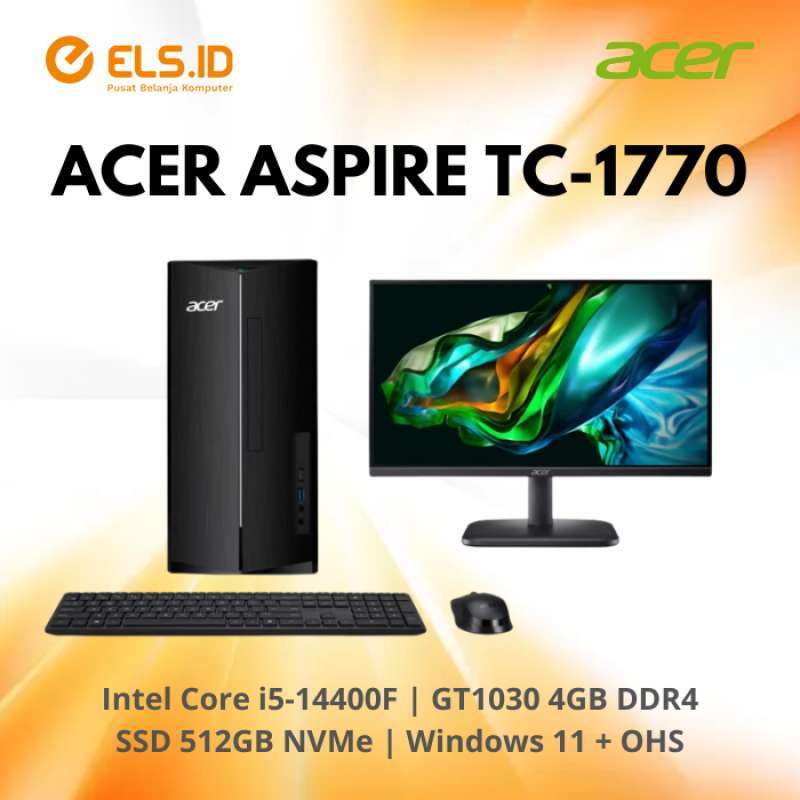 Promo Pc Desktop Acer Aspire Tc-1770 Intel I5 14400f Gt1030 8gb Ssd ...